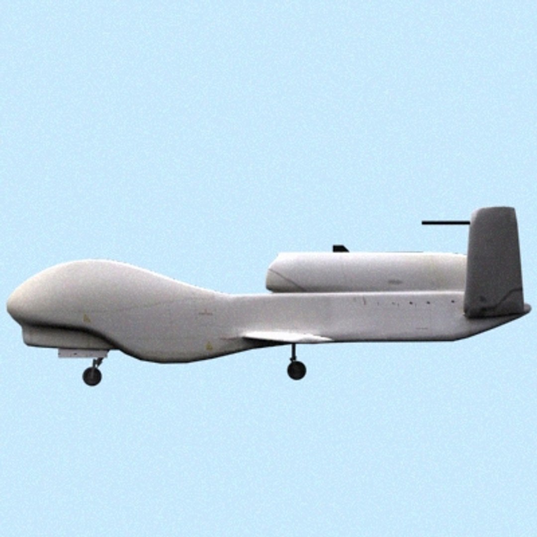 hawk uav 3d model