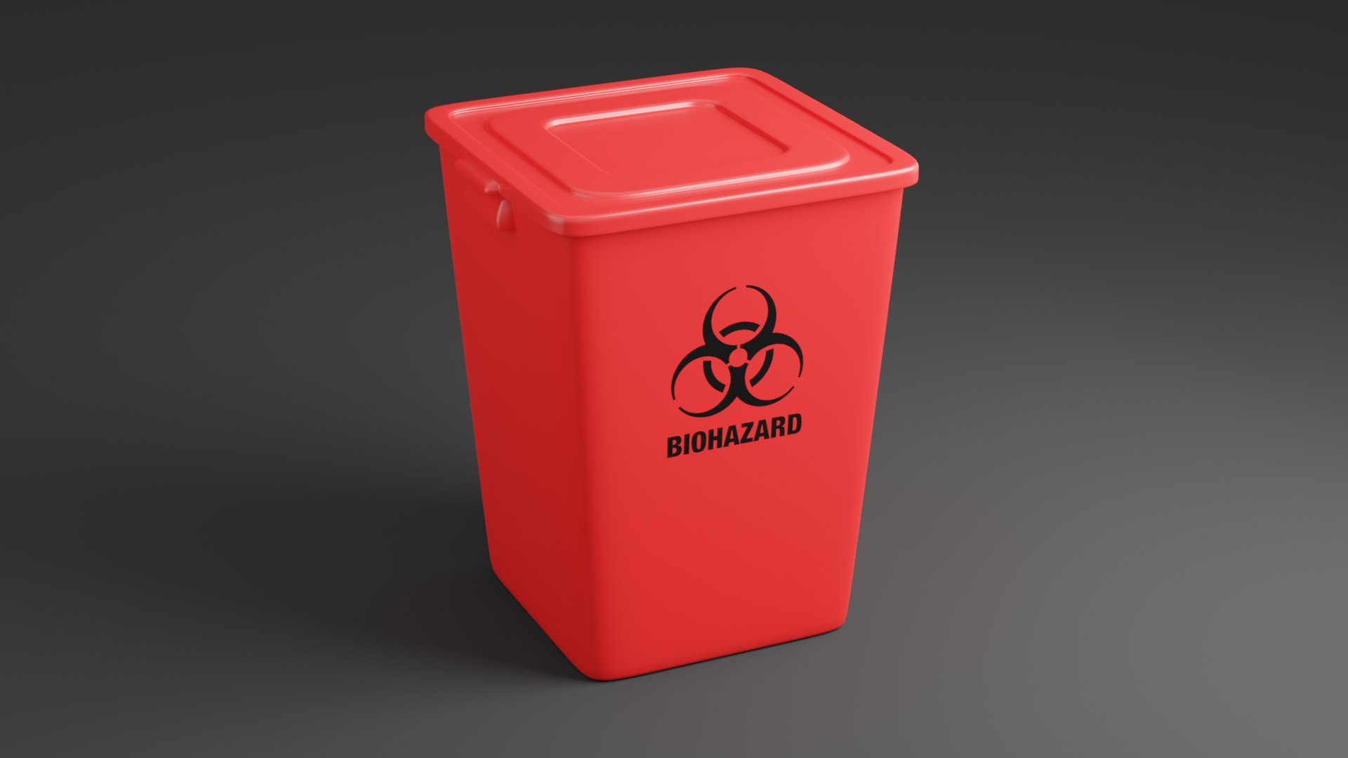 3D Waste Container Biohazard - TurboSquid 1645666