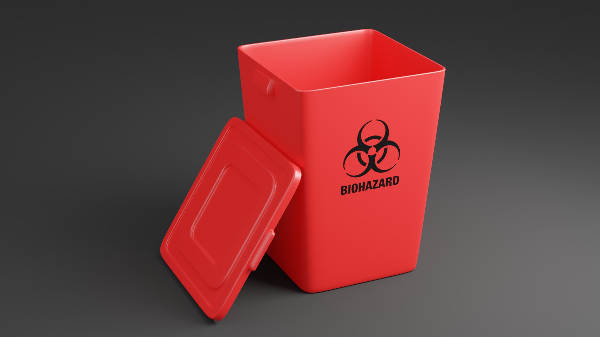 3D Waste Container Biohazard - TurboSquid 1645666