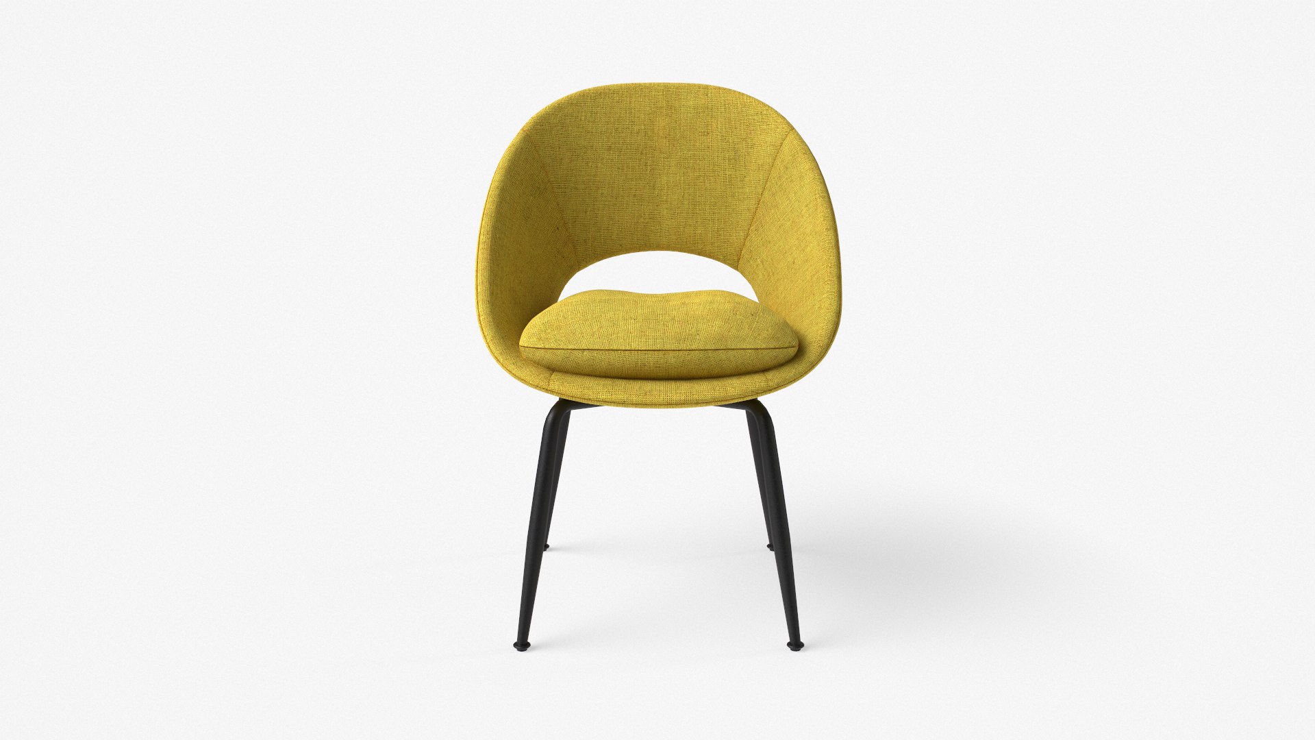 Orb Dining Chair in yellow finish 3D - TurboSquid 1846923