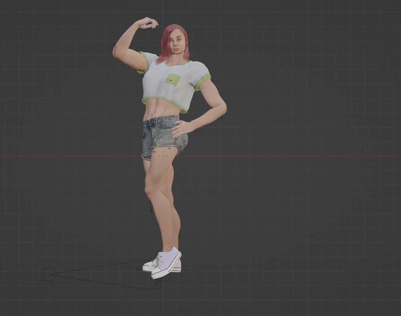 Strong Girl 3D Model - TurboSquid 1977099