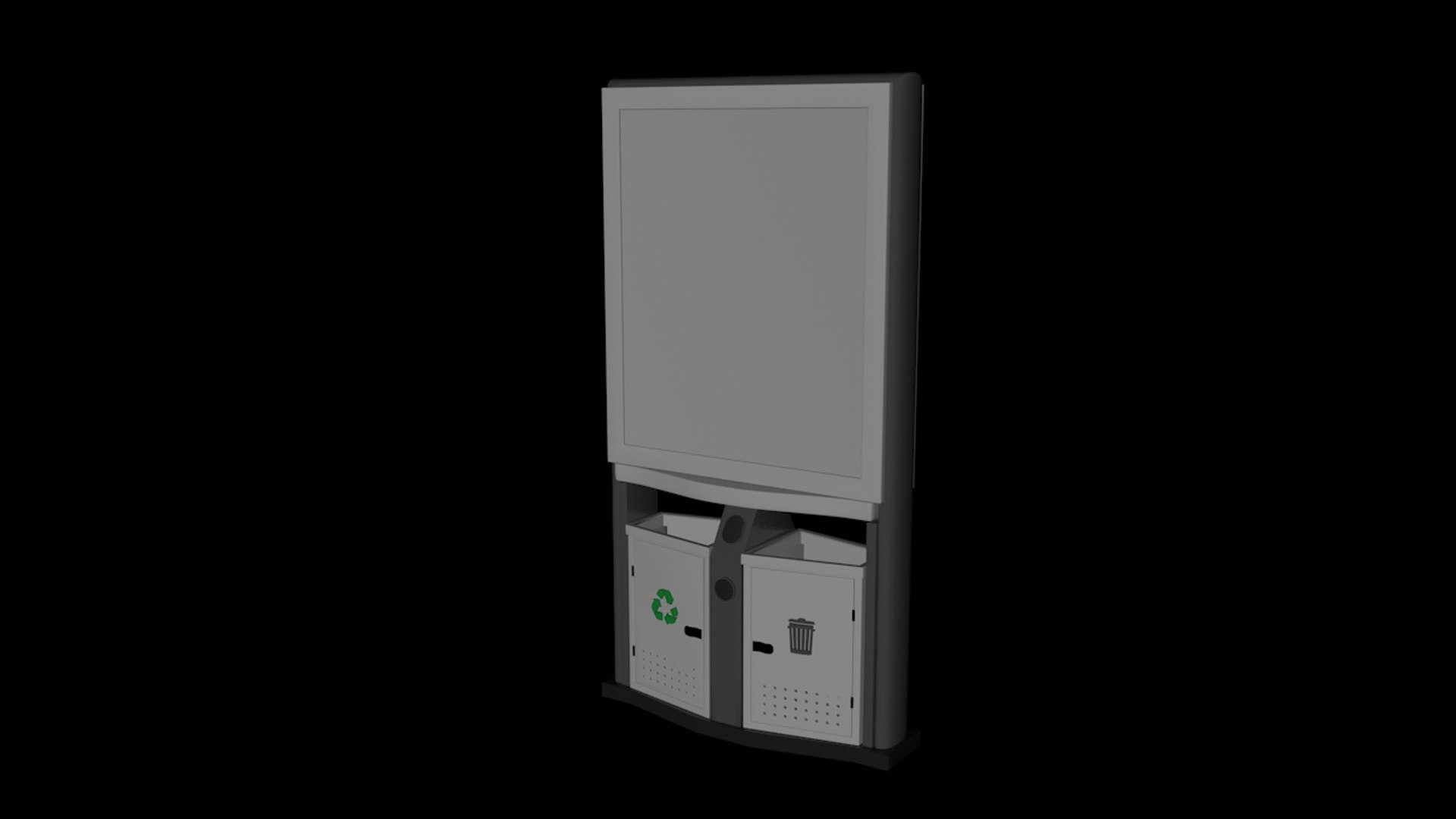 3D Advertising Light Box Trash Model - TurboSquid 1596197