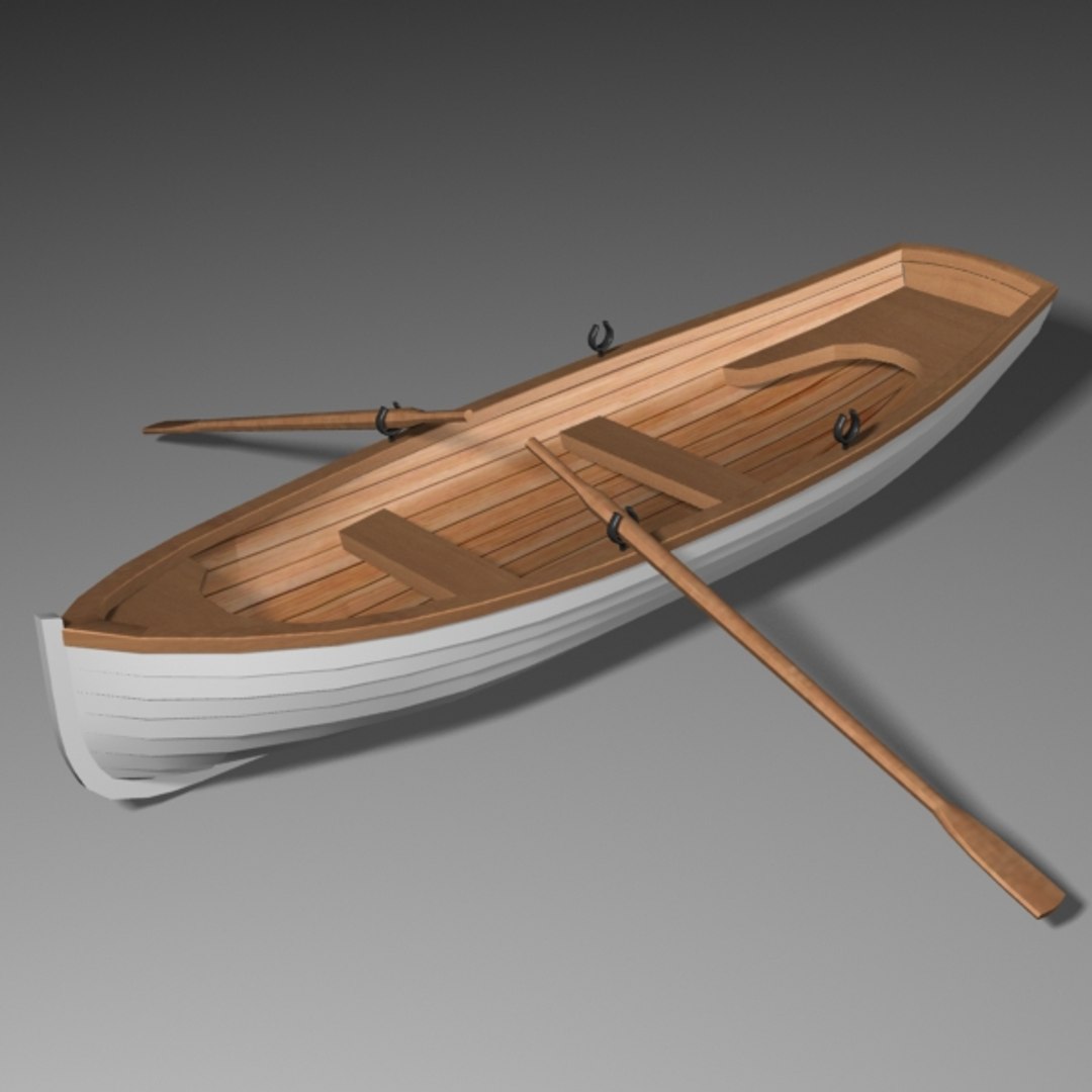 3ds max whitehall row boat