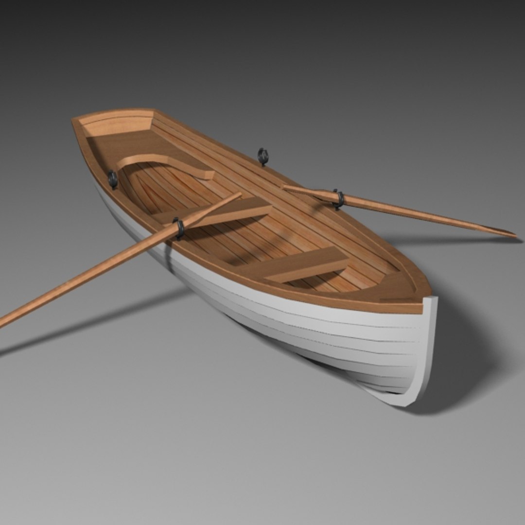 3ds max whitehall row boat