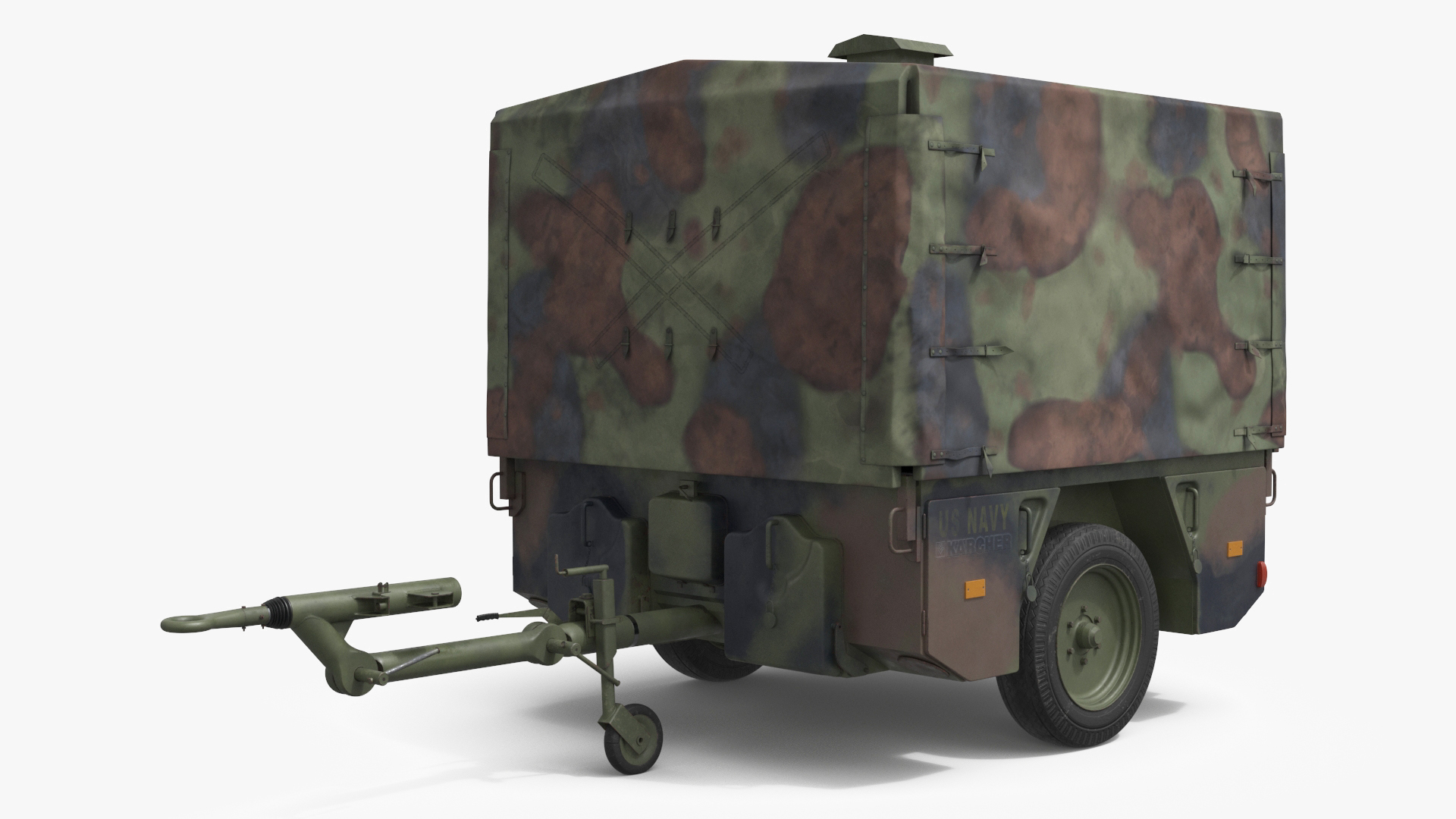 TFK250 Military Cooking Trailer Vehicle Folded 3D Model - TurboSquid ...