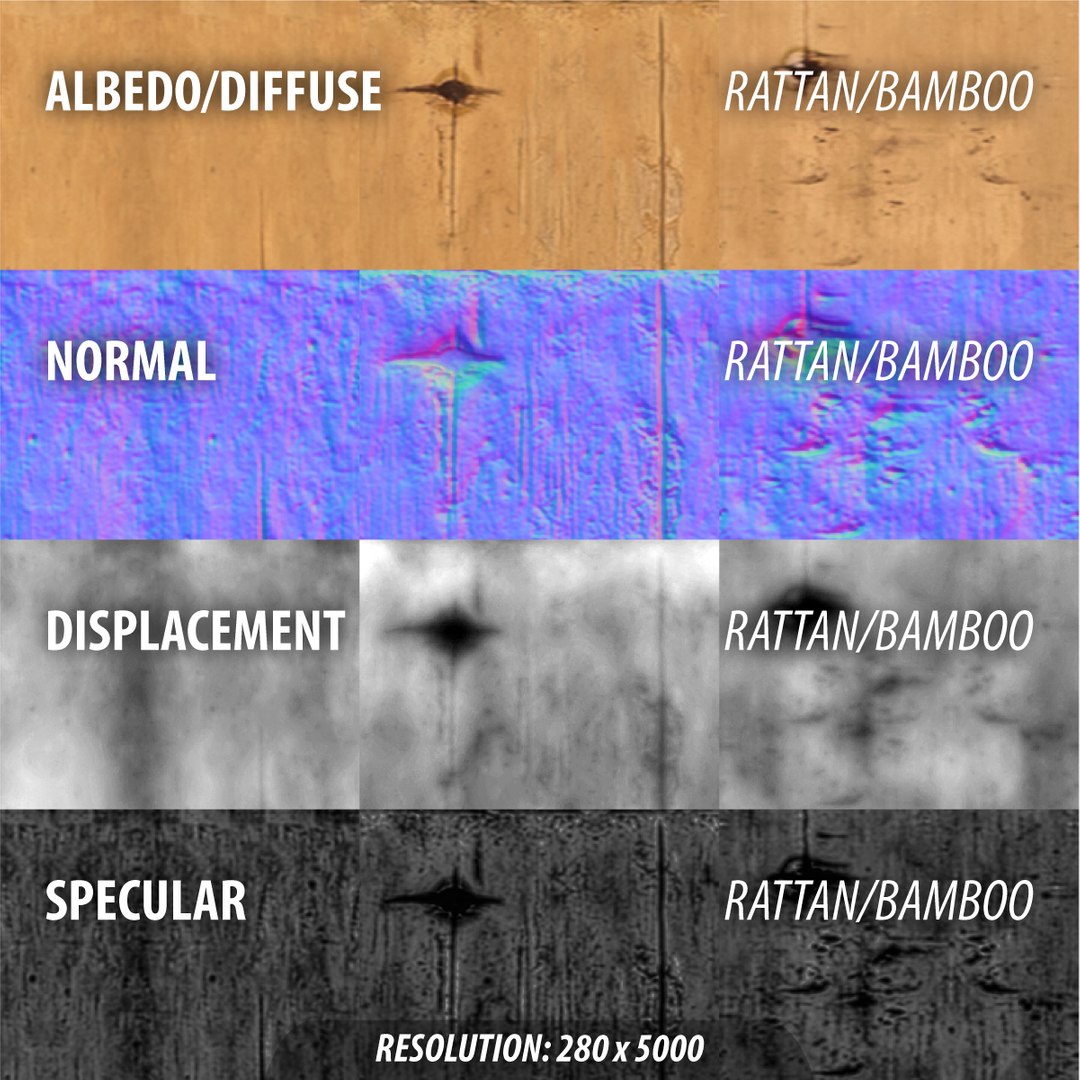 Rattan Bamboo Hanging Bowl 3d Model