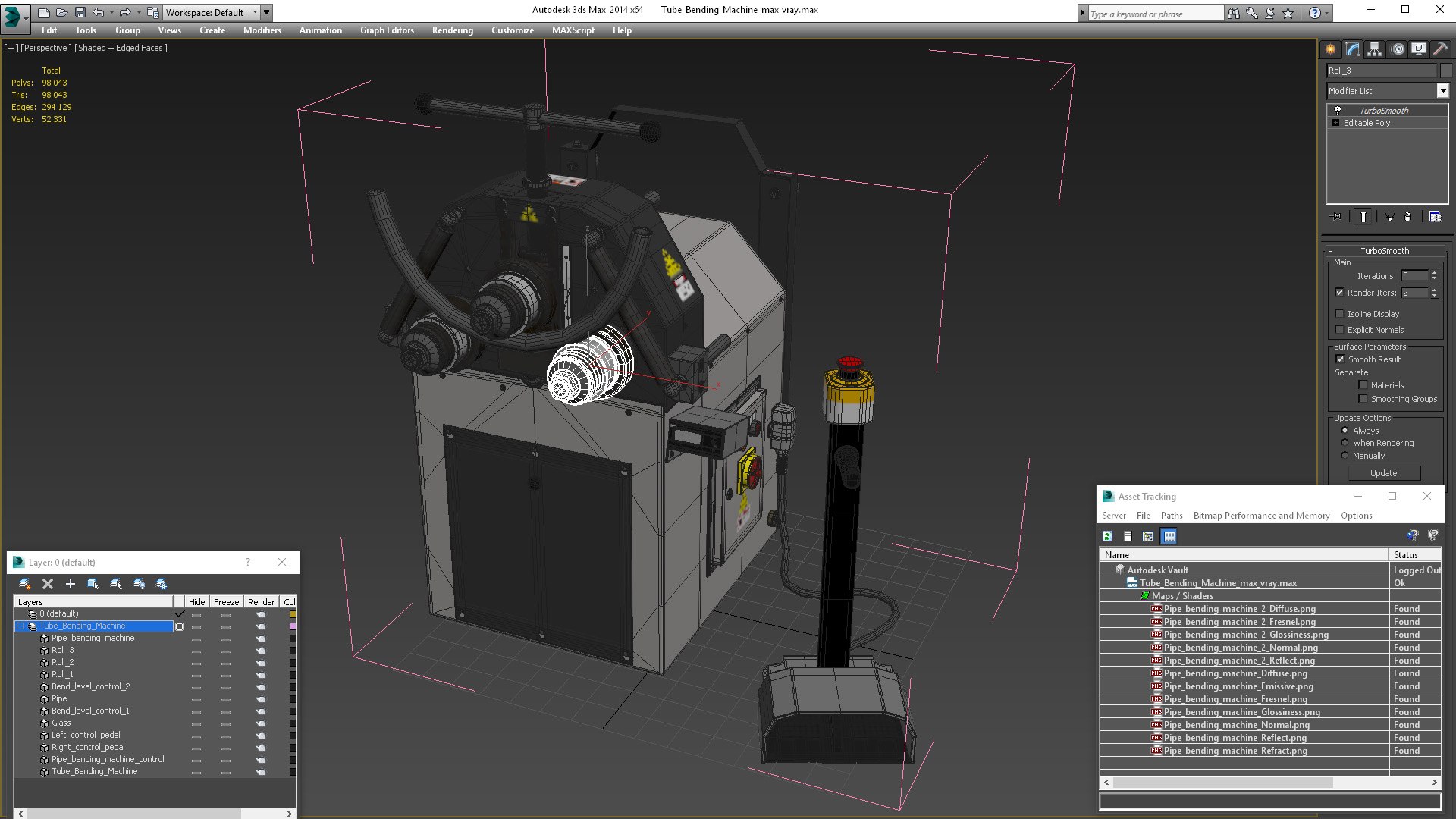 3D Tube Bending Machine - TurboSquid 2243498