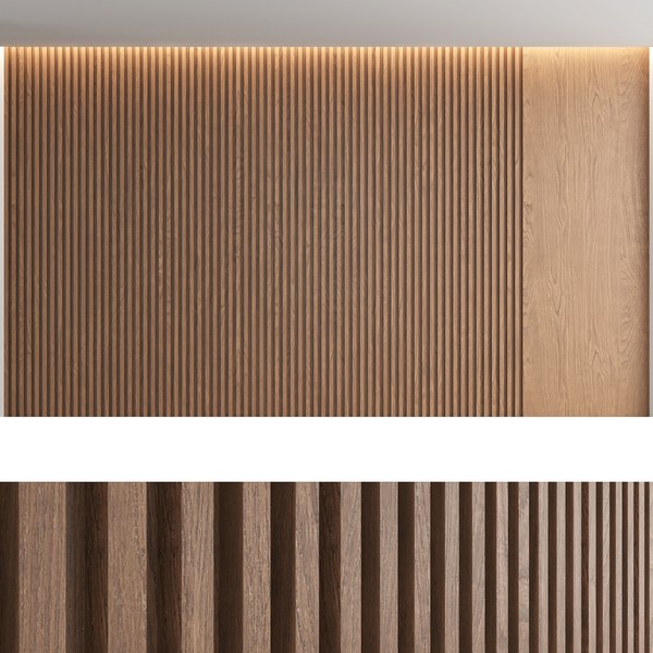 Wood wall panels 3D model - TurboSquid 1532209