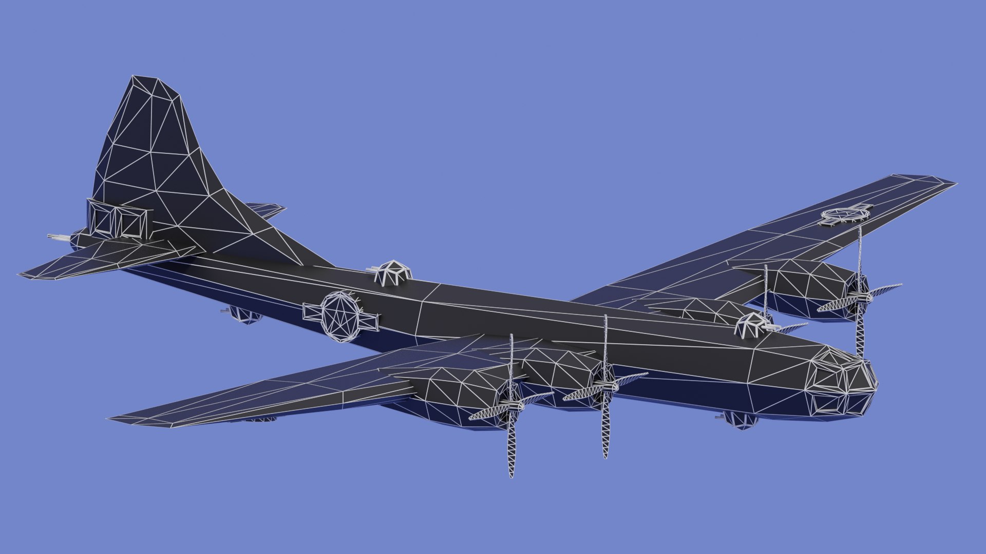 Boeing B-29 Superfortress Bomber 3D Model - TurboSquid 2397992