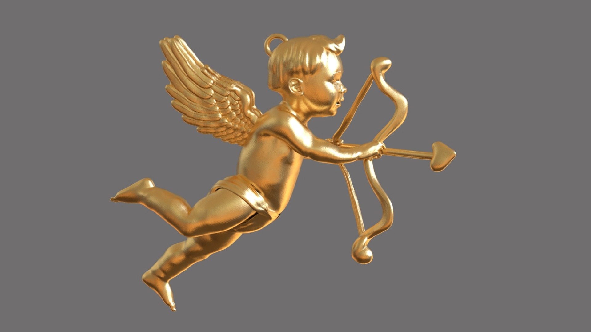 3D Model Cupid Pendant - TurboSquid 2021609