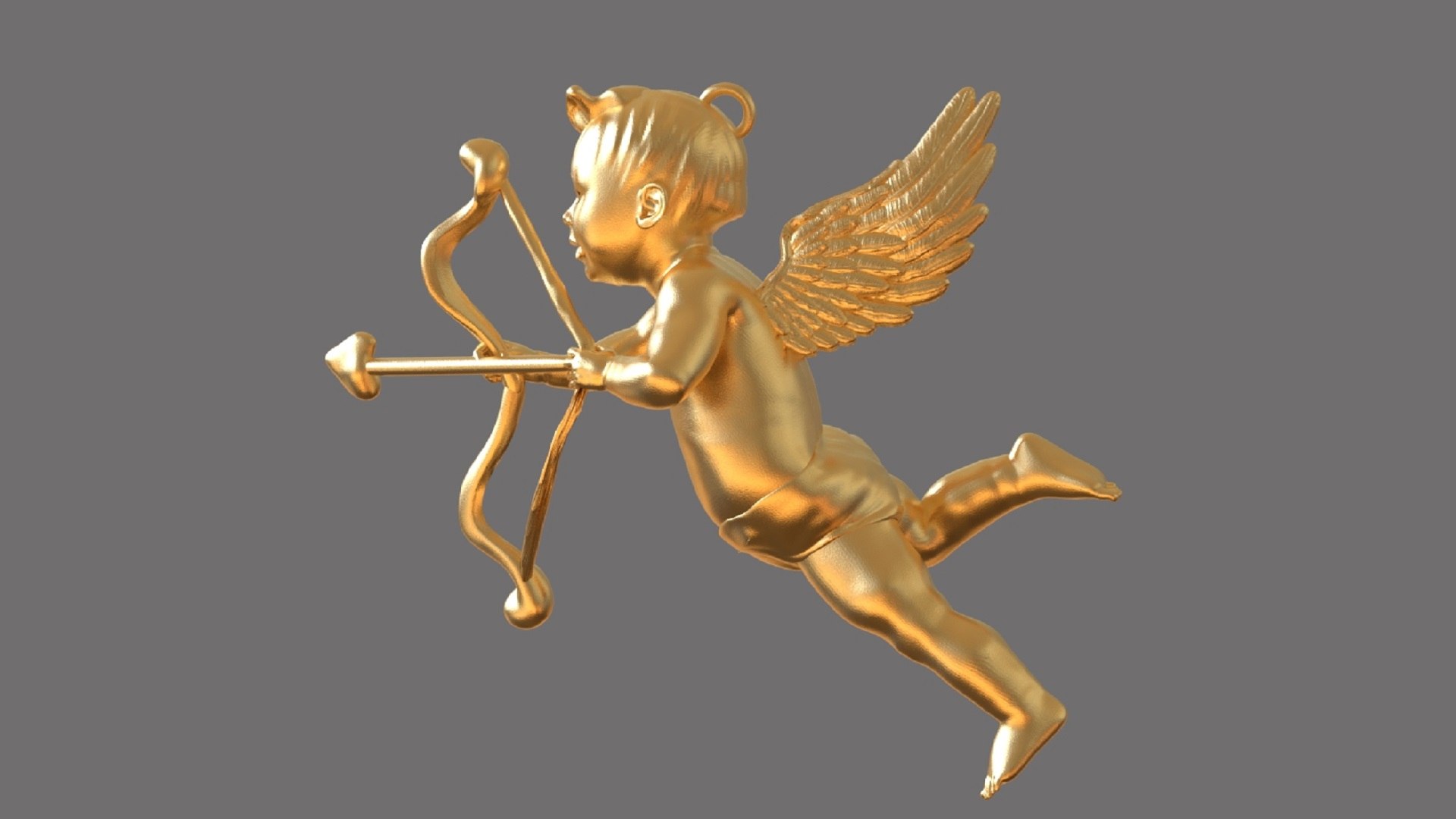 3D Model Cupid Pendant - TurboSquid 2021609