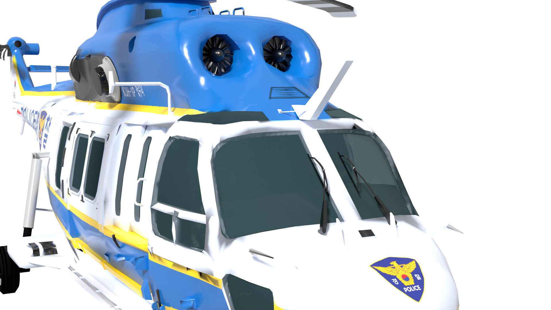 3D Police Helicopter - TurboSquid 2247292
