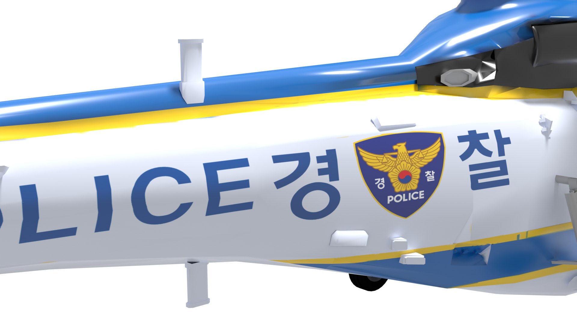 3D Police Helicopter - TurboSquid 2247292