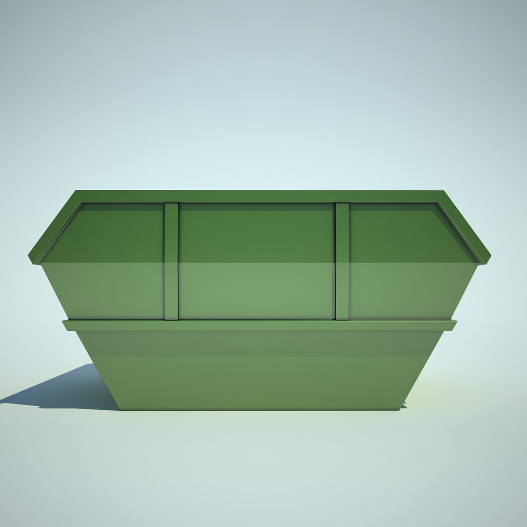 3d garbage container model