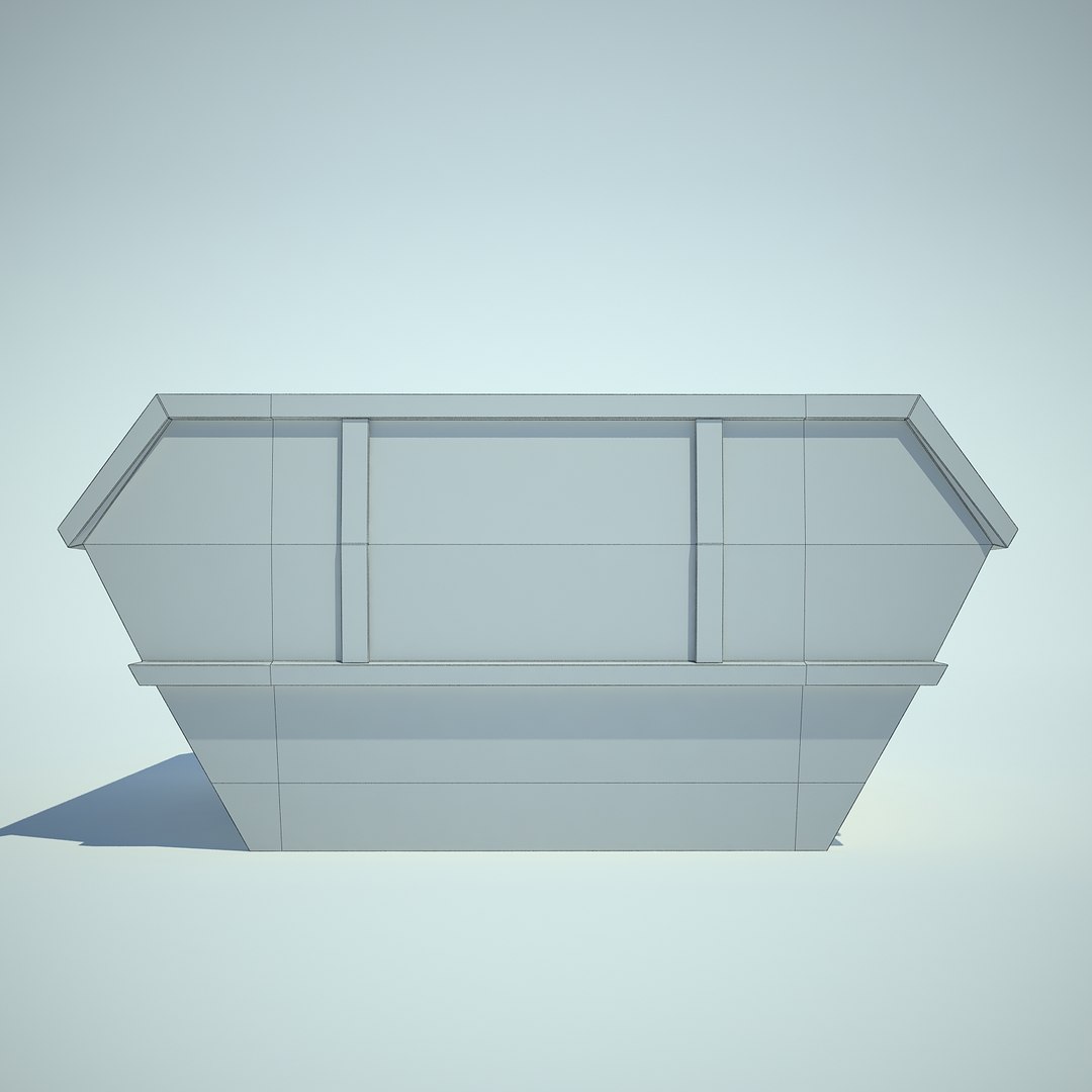 3d garbage container model