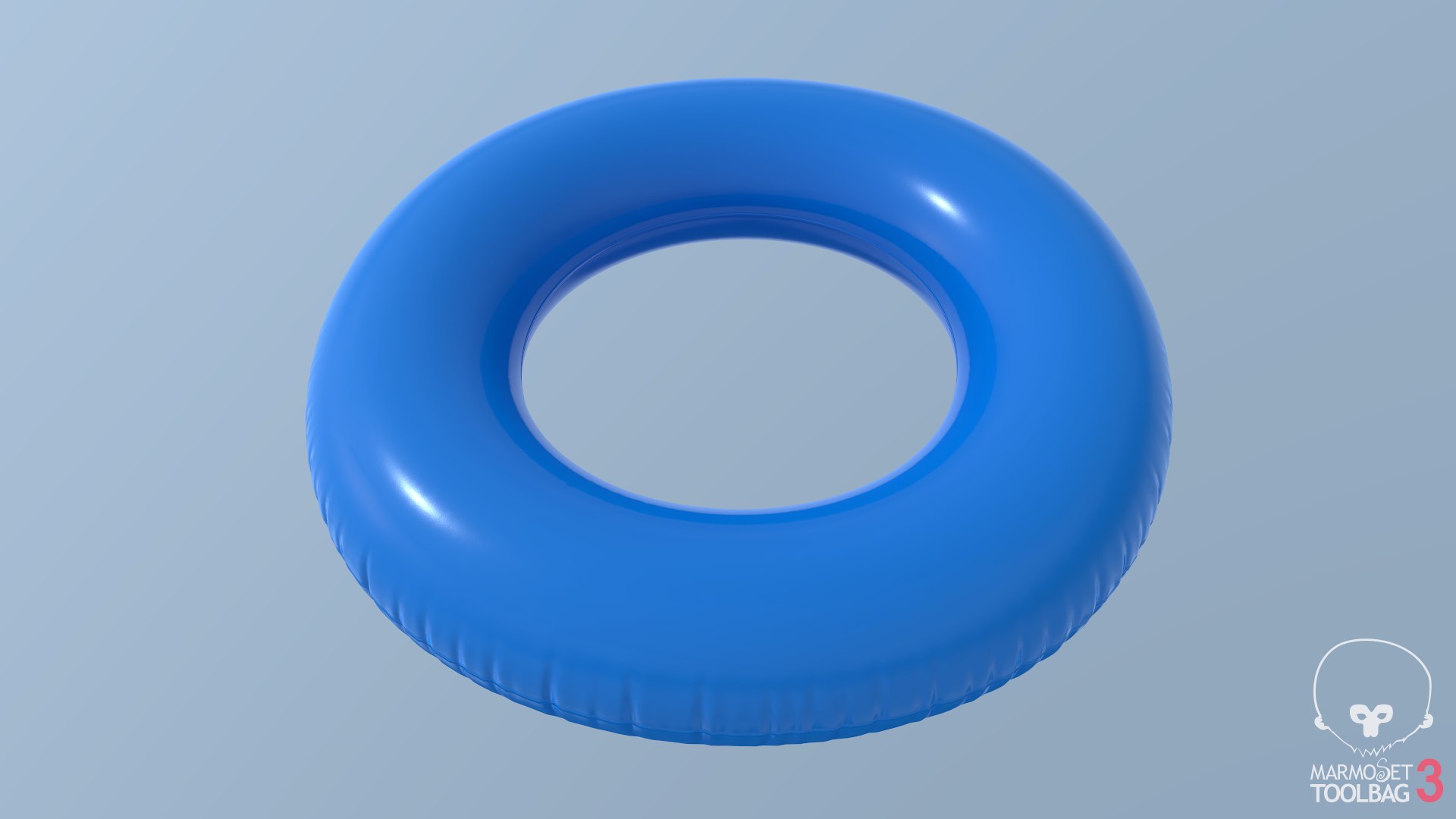 Blue Inflatable Ring 3D - TurboSquid 1761393