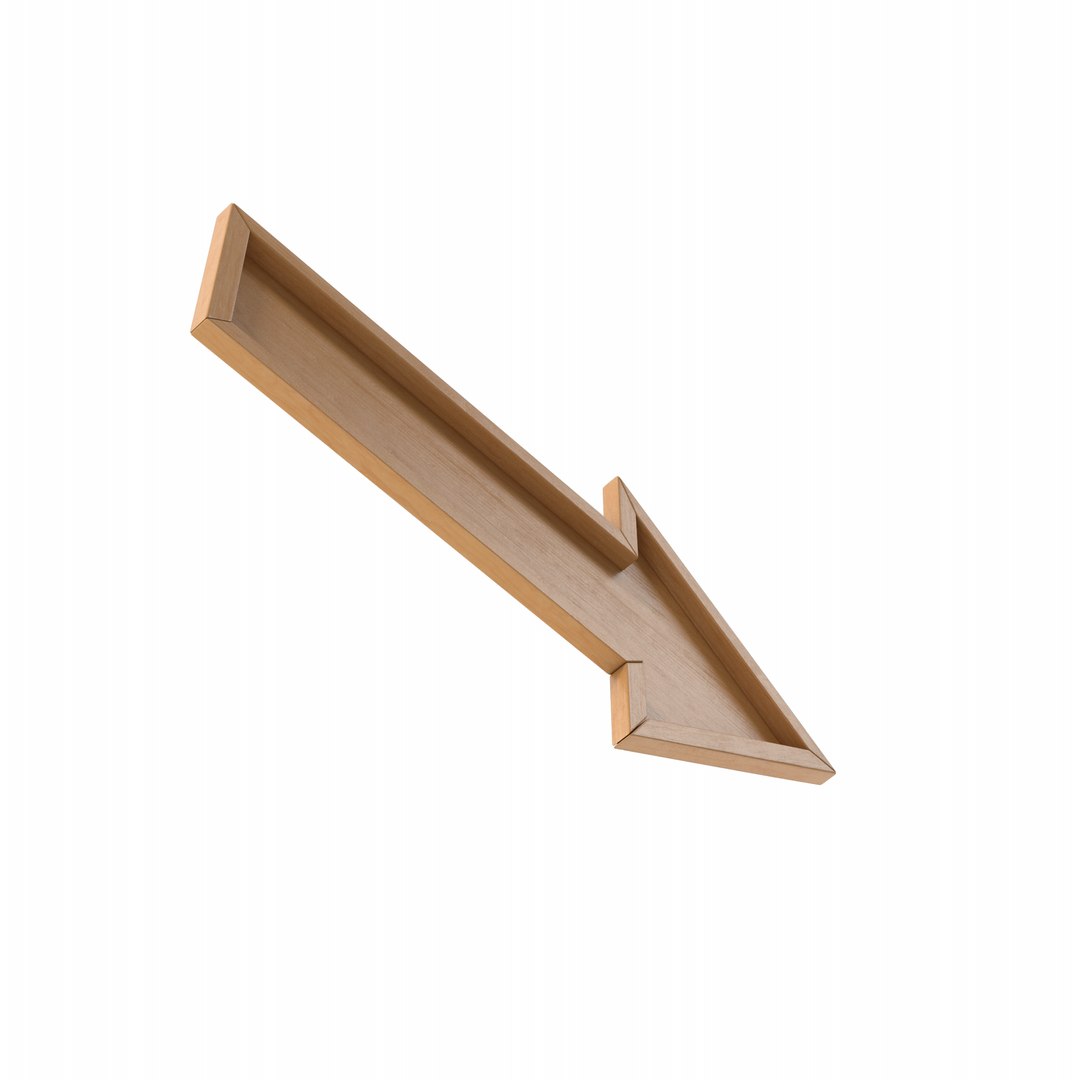 3D Wooden Arrow Signboard - TurboSquid 2060784