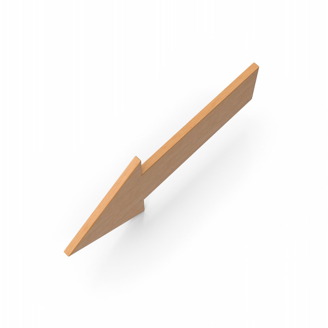 3D Wooden Arrow Signboard - TurboSquid 2060784