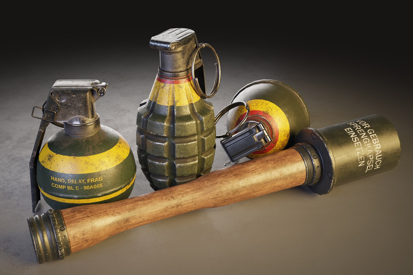 Frag grenades 3D model - TurboSquid 1700410
