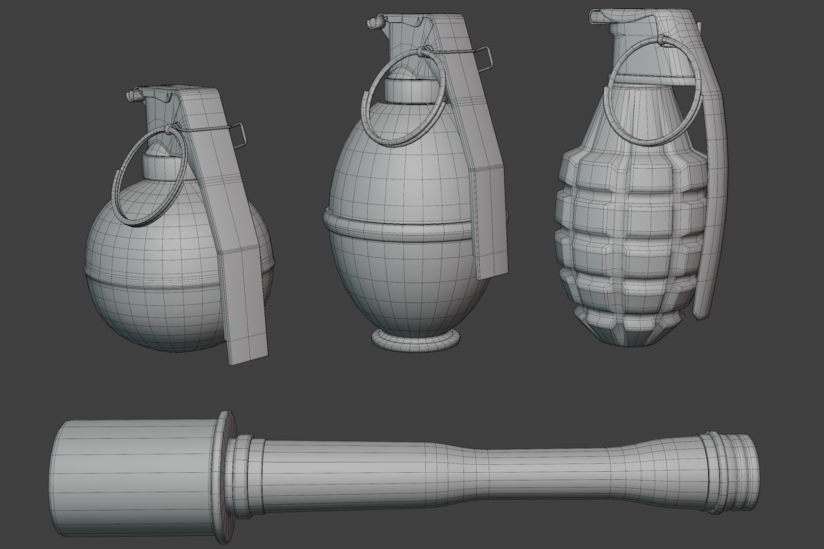 Frag grenades 3D model - TurboSquid 1700410