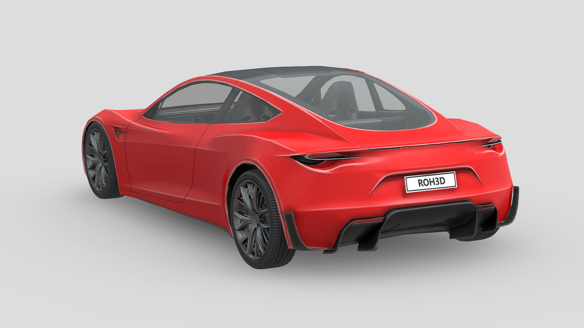 Low Poly Car - Tesla Roadster 3D Model - TurboSquid 2091472