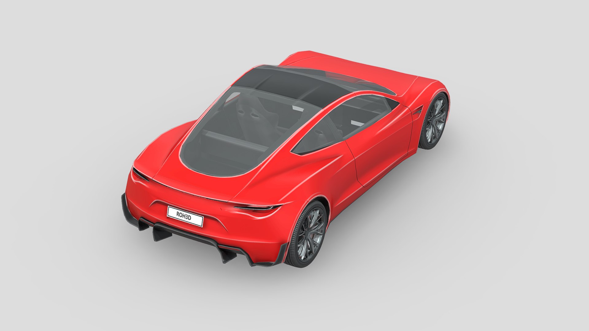 Low Poly Car - Tesla Roadster 3D Model - TurboSquid 2091472