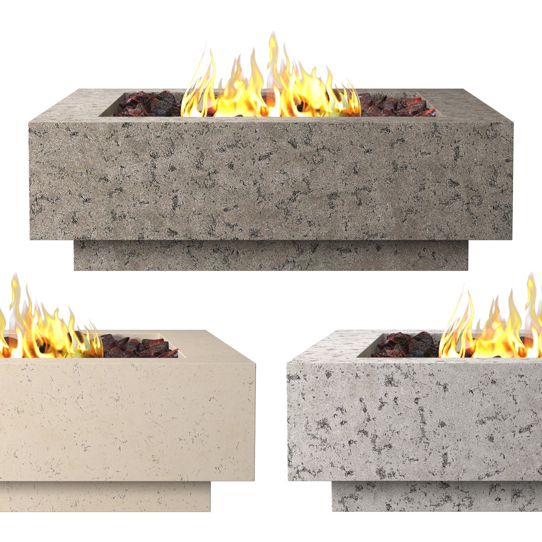 IXTAPA SQUARE PLINTH FIRE TABLE 3D Model - TurboSquid 1898132