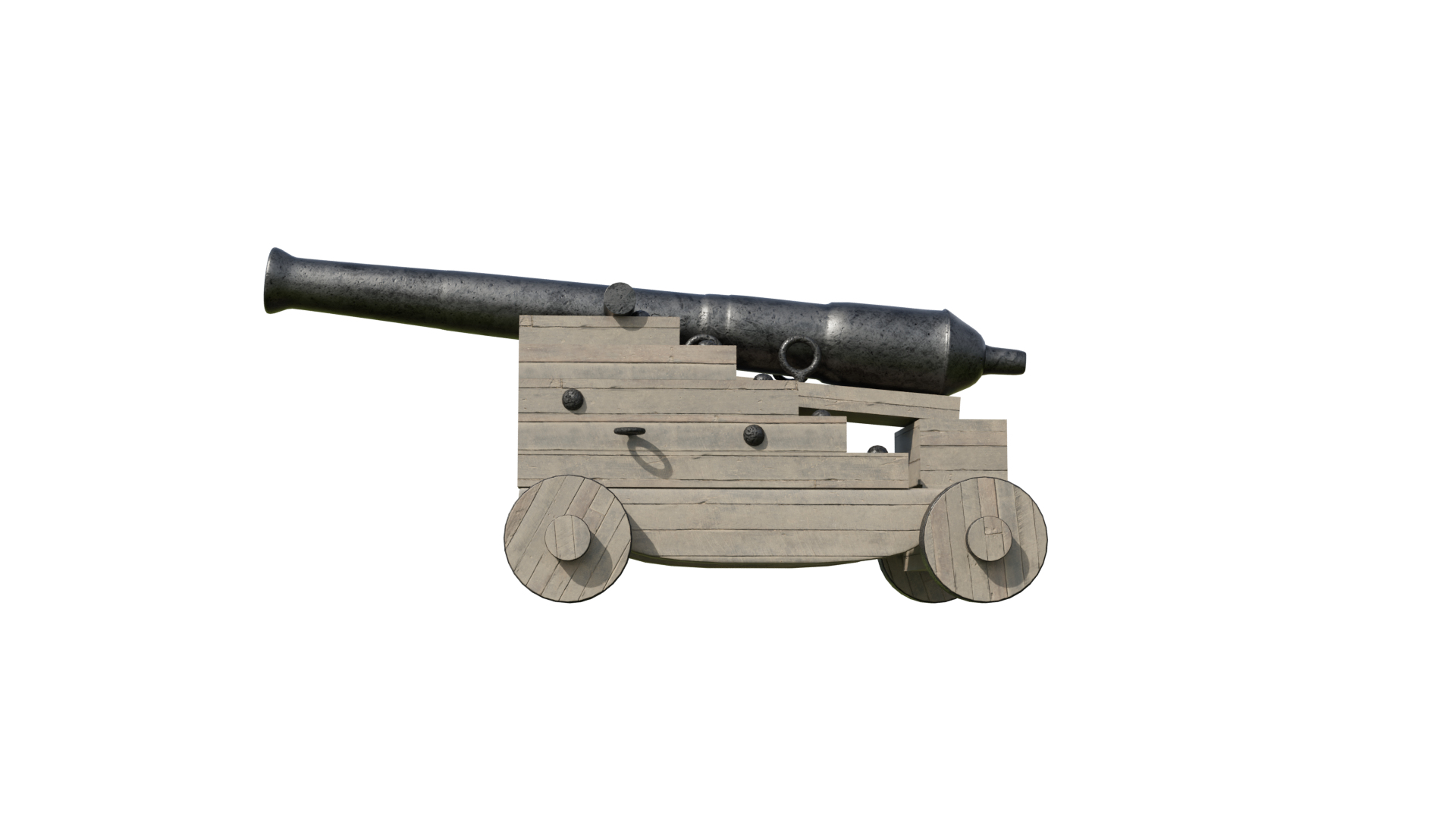 3D Medieval Cannon - TurboSquid 2343556