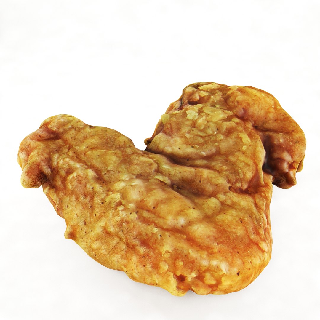 Fried Wing 3d Model