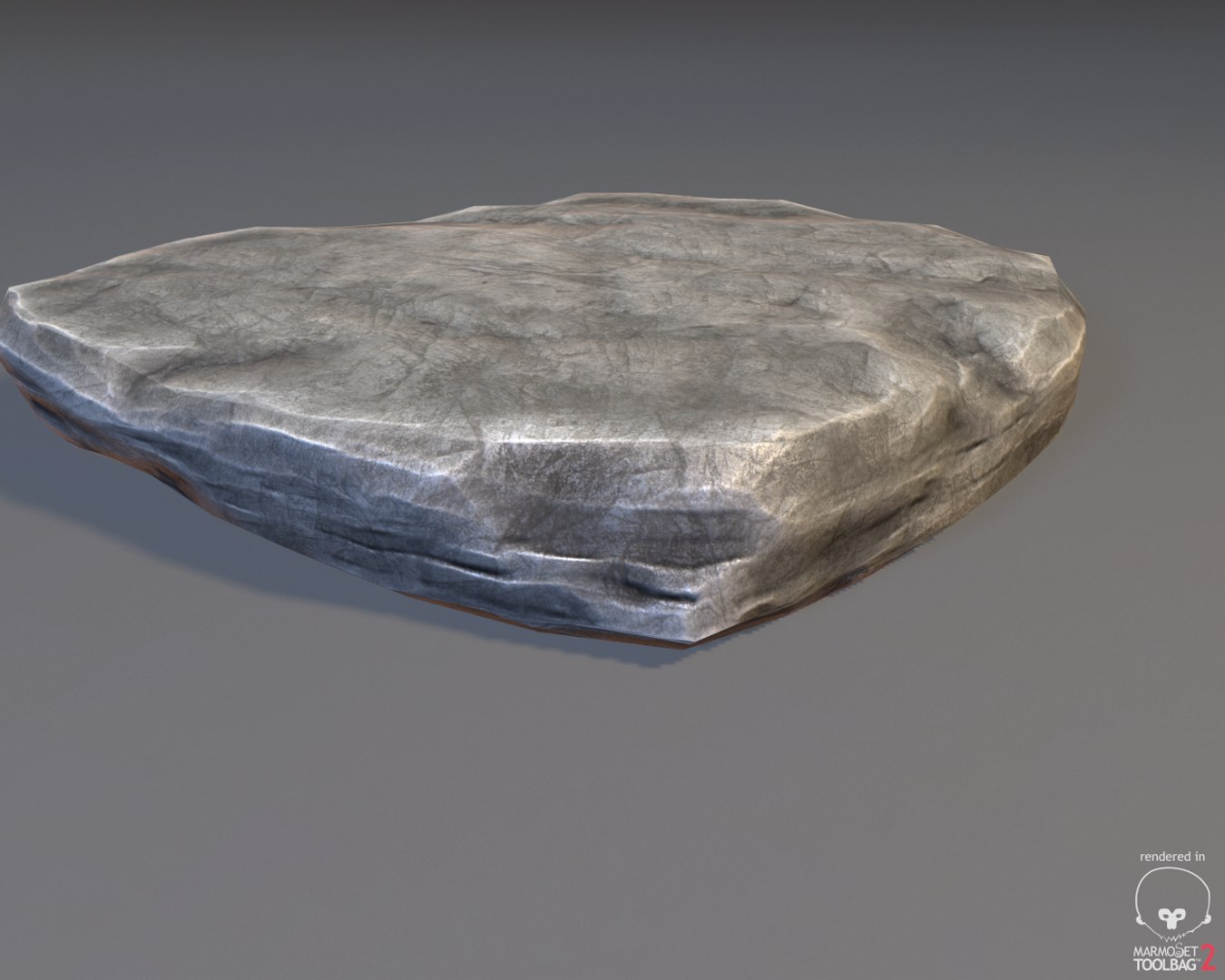 ready layered rock 3d model