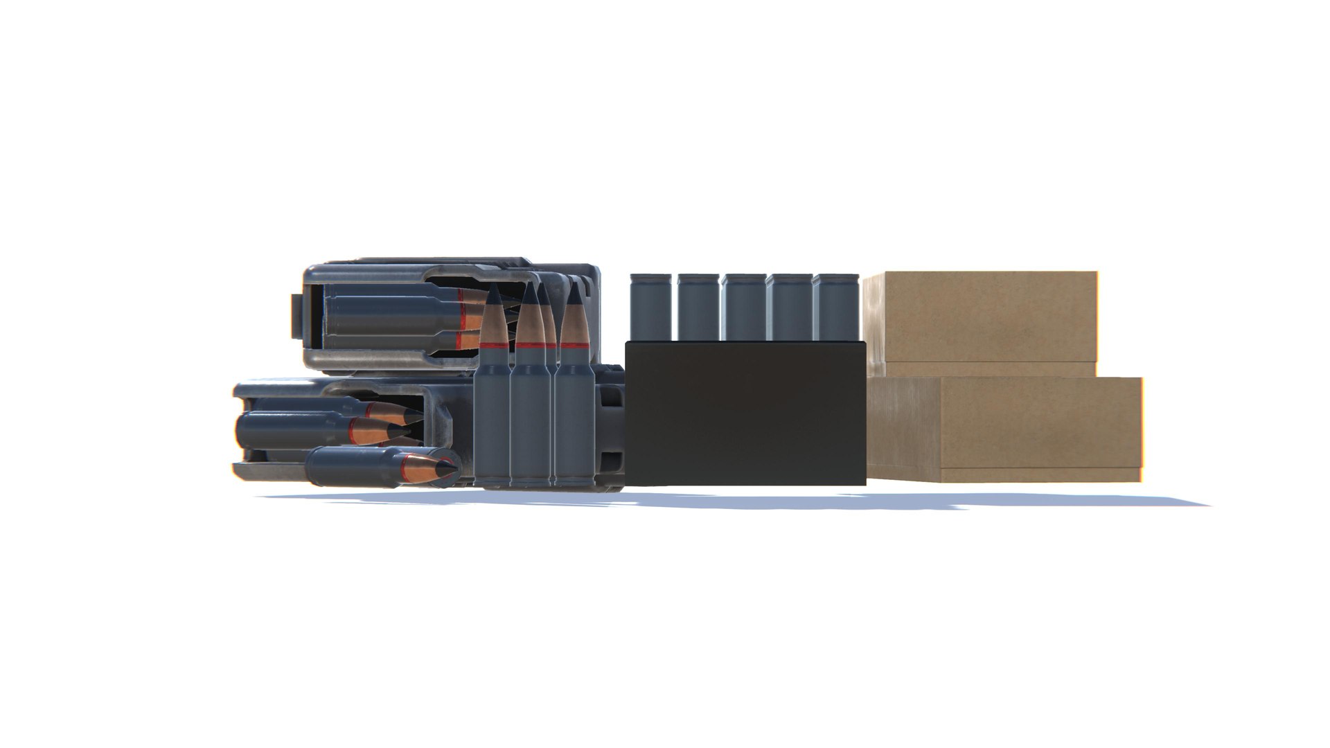 3D 9x39 Ammo Pack Low-poly 3D Model - TurboSquid 1799770