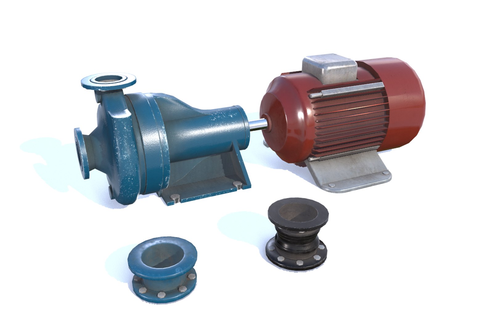 Electric Motor Pump Pbr 3D Model - TurboSquid 1459595