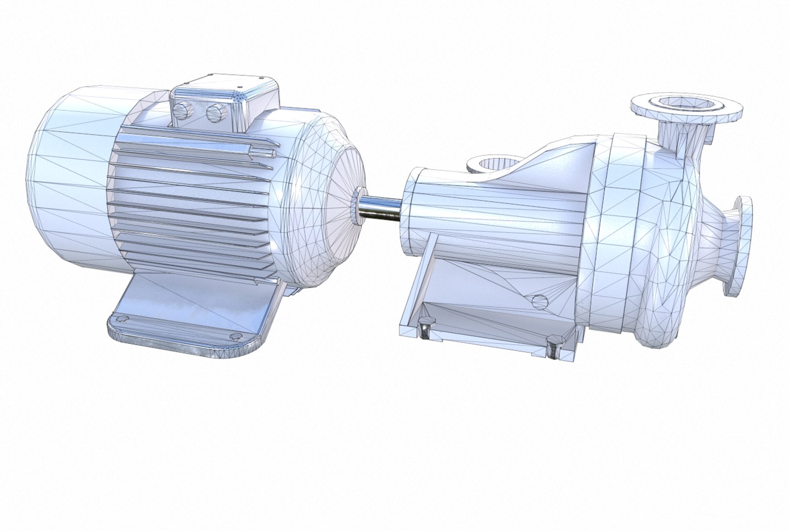 Electric Motor Pump Pbr 3D Model - TurboSquid 1459595