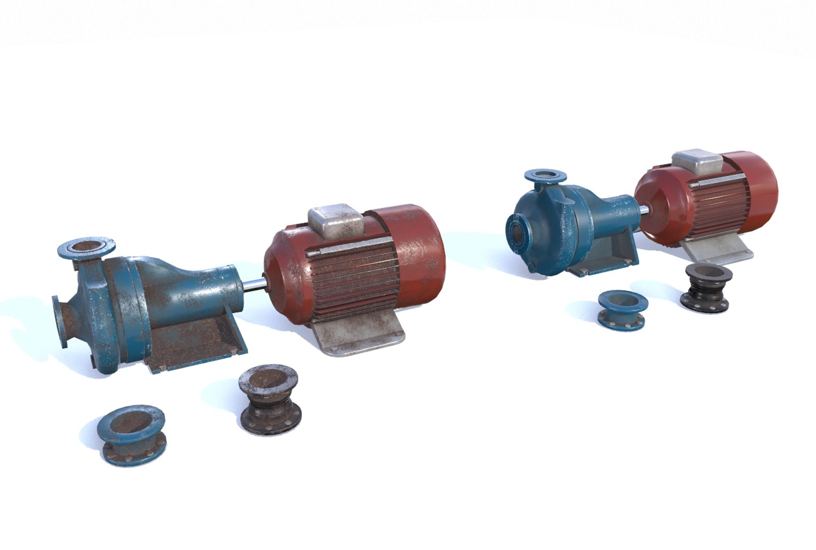 Electric Motor Pump Pbr 3D Model - TurboSquid 1459595