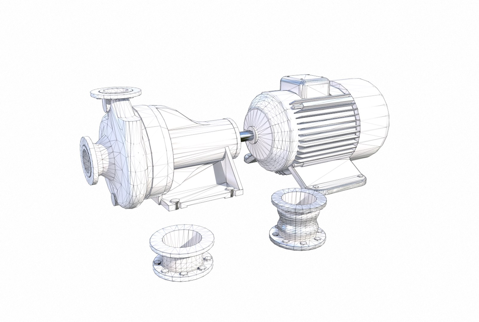 Electric Motor Pump Pbr 3D Model - TurboSquid 1459595