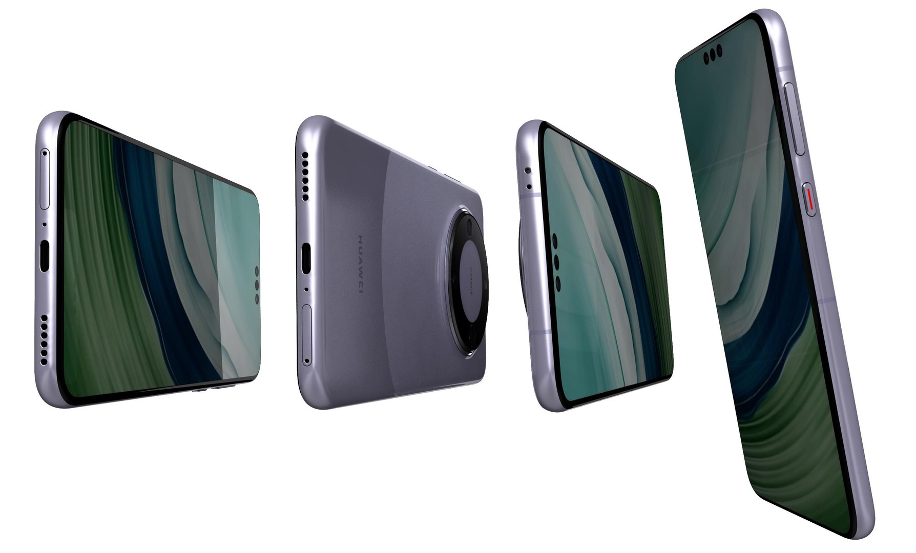 Huawei Mate 60 Pro Purple 3D model - TurboSquid 2126076