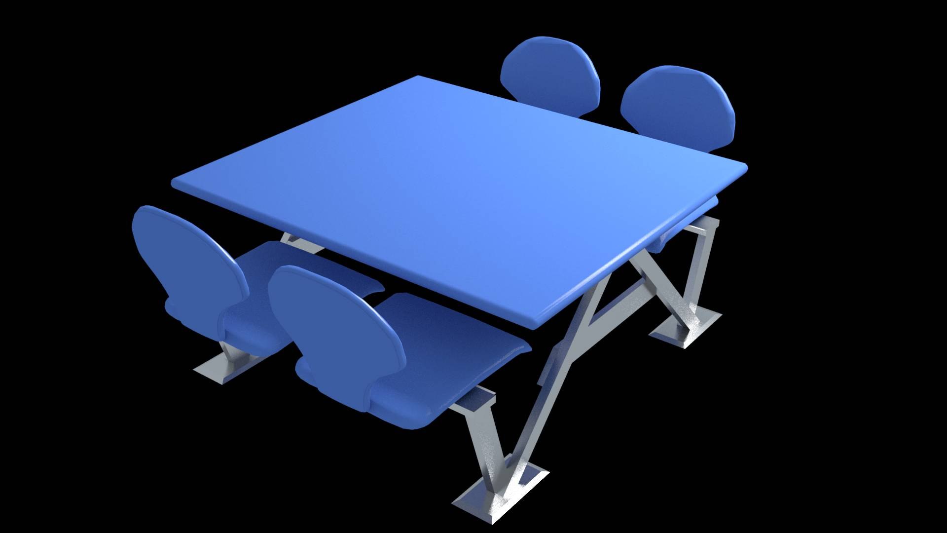 3D Foodcourt Seating Model - TurboSquid 1467477