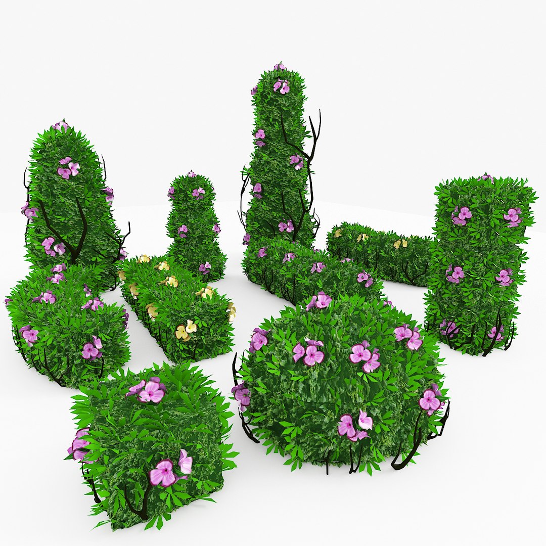 Bushes 3D Model - TurboSquid 1368985