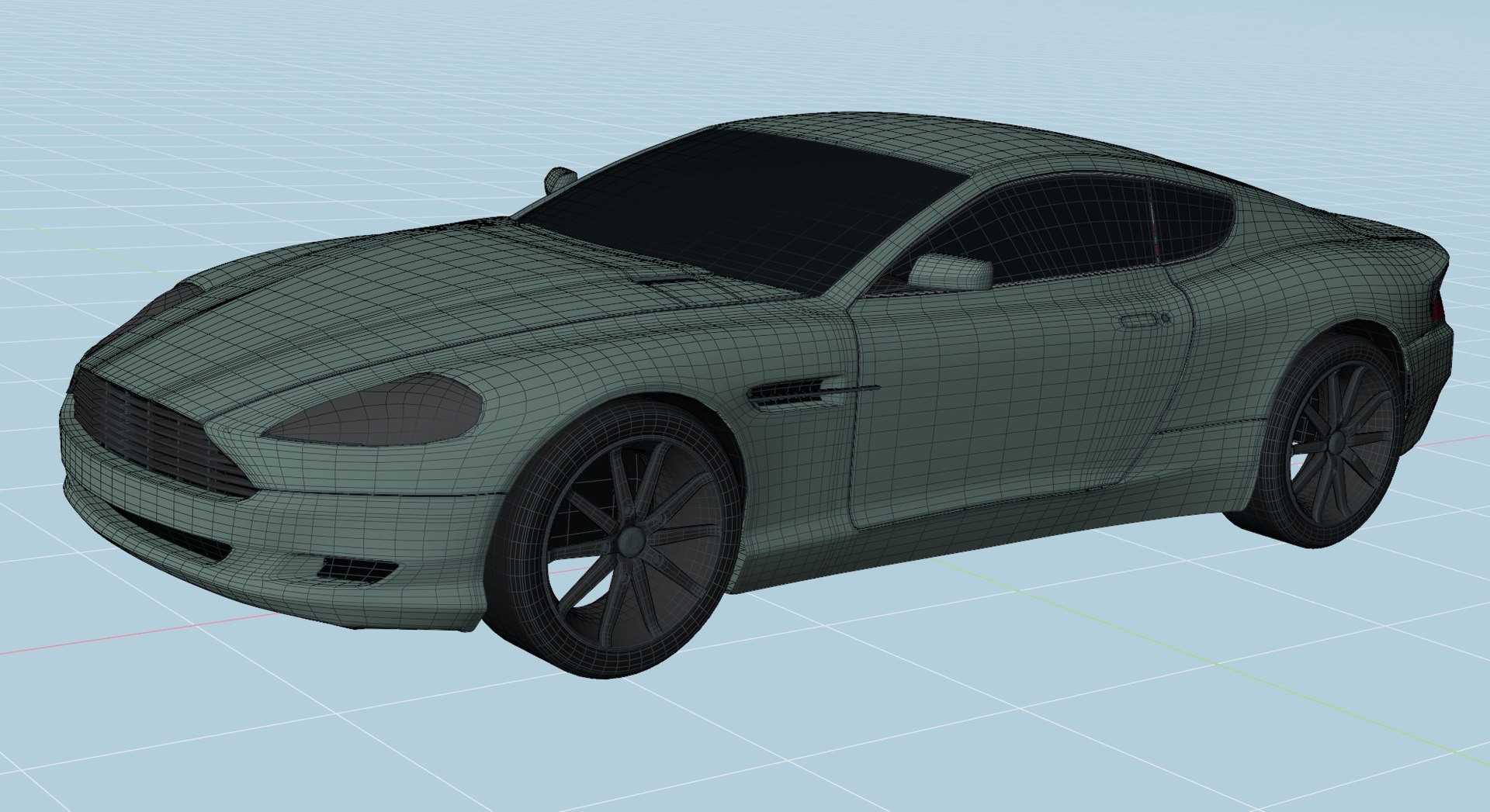 Aston Martin DB9 Restyled Model - TurboSquid 2470925