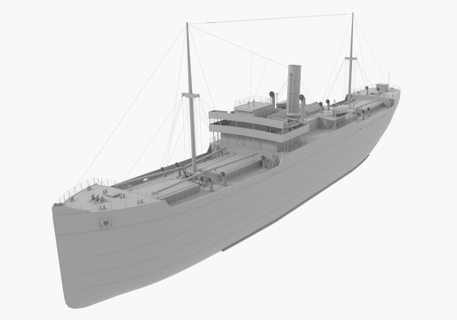 3D Merchant Ship Cargo Model - TurboSquid 1473977