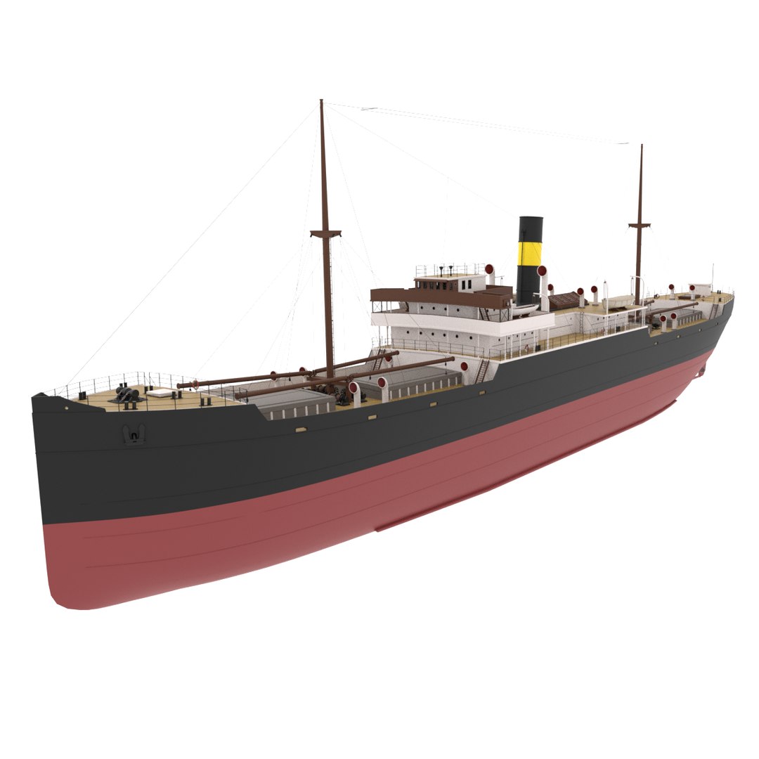 3D Merchant Ship Cargo Model - TurboSquid 1473977