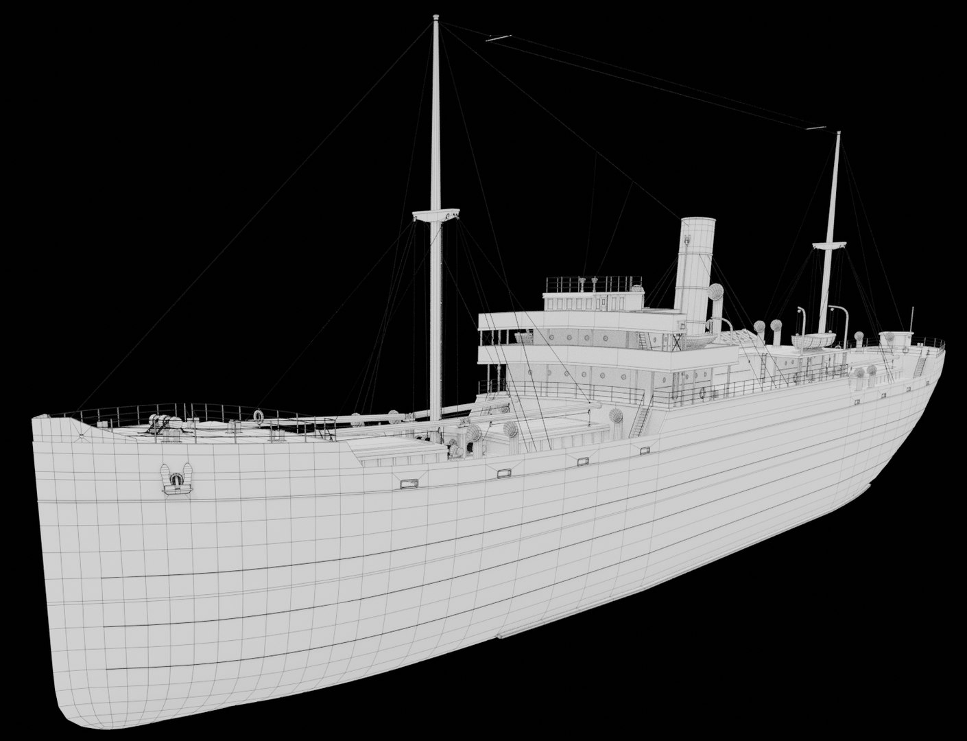 3D Merchant Ship Cargo Model - TurboSquid 1473977