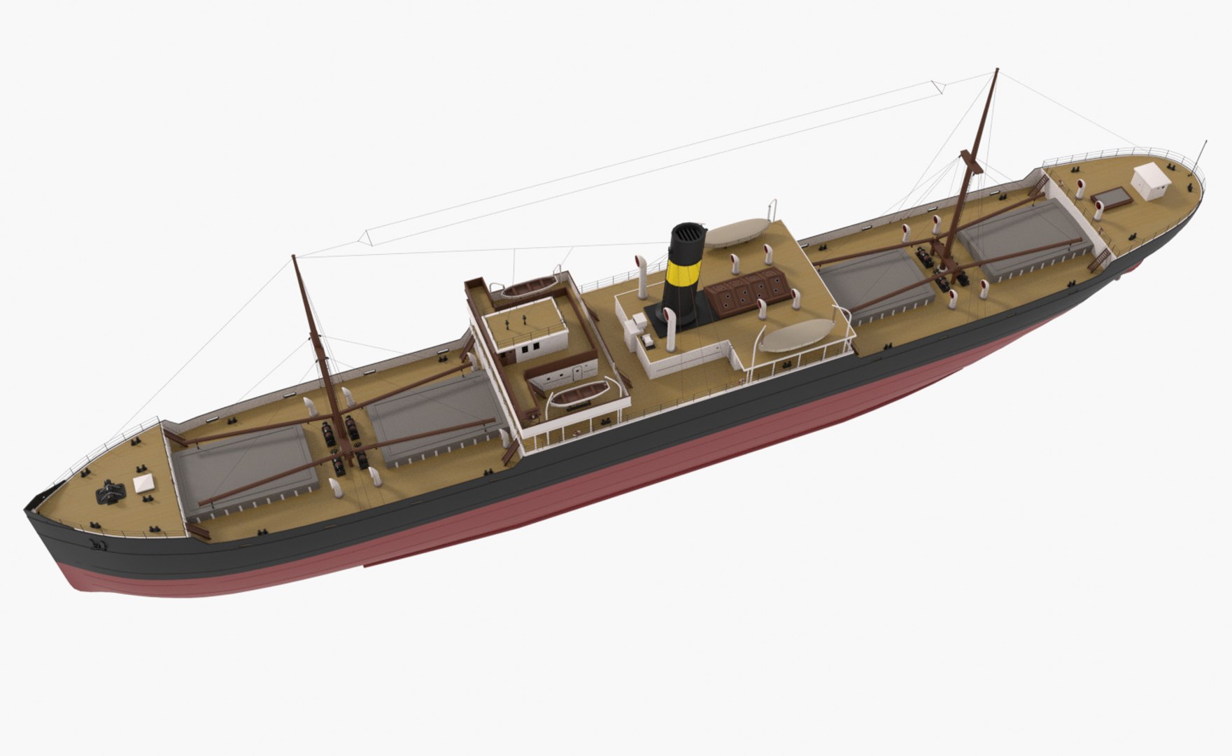 3D Merchant Ship Cargo Model - TurboSquid 1473977