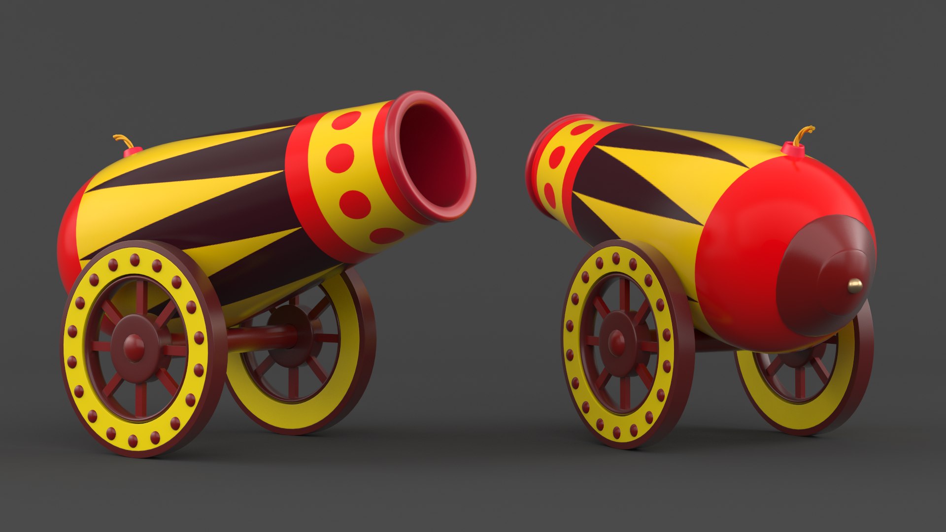 Circus Cannon Model - TurboSquid 2214454