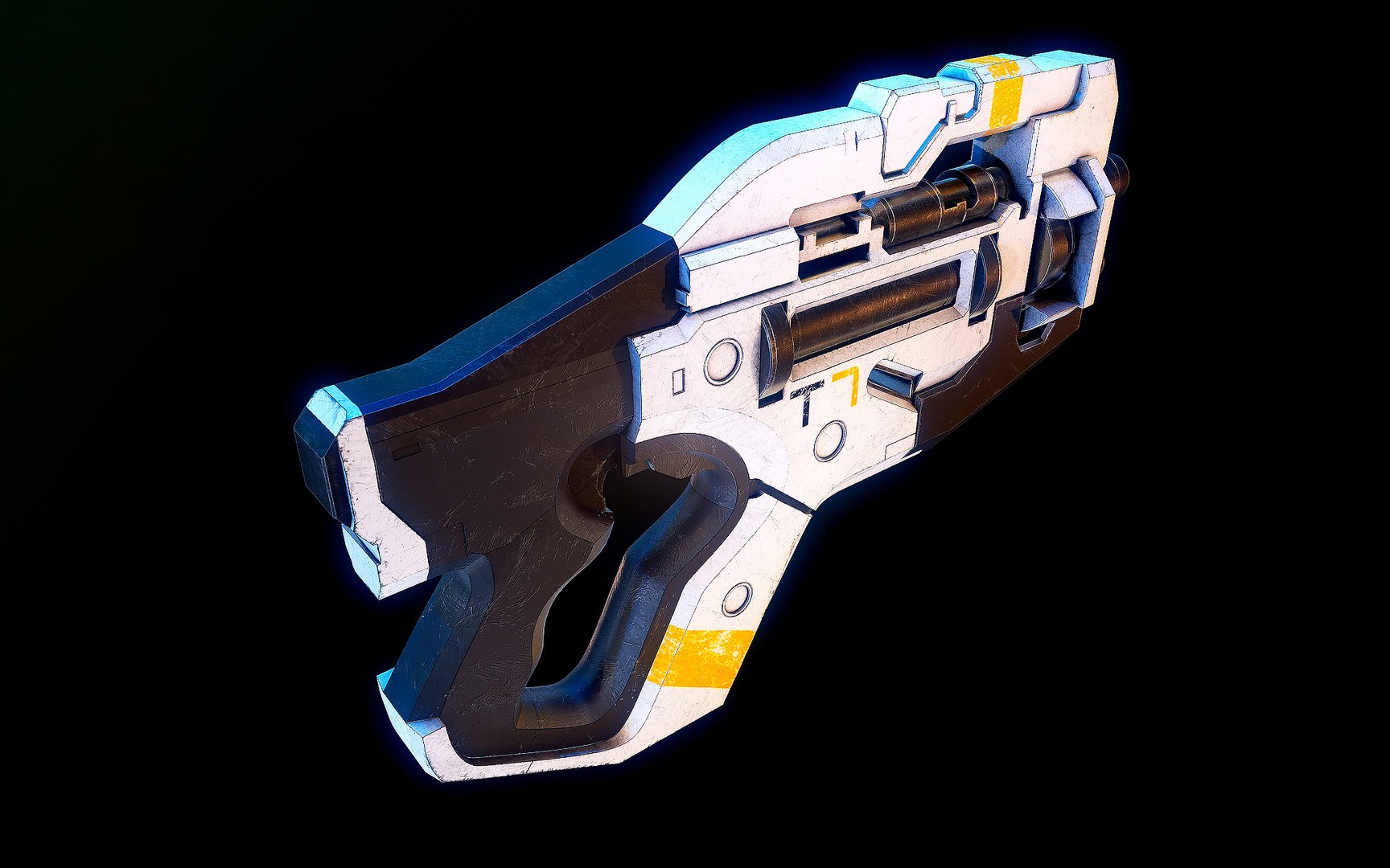 Talon T7 Heavy Pistol Mass Effect 3D Model - TurboSquid 2060846