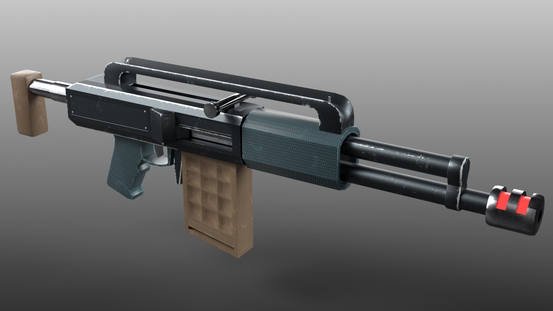 Sci-Fi Gun Pack Low-Poly PBR 3D Model - TurboSquid 1971762