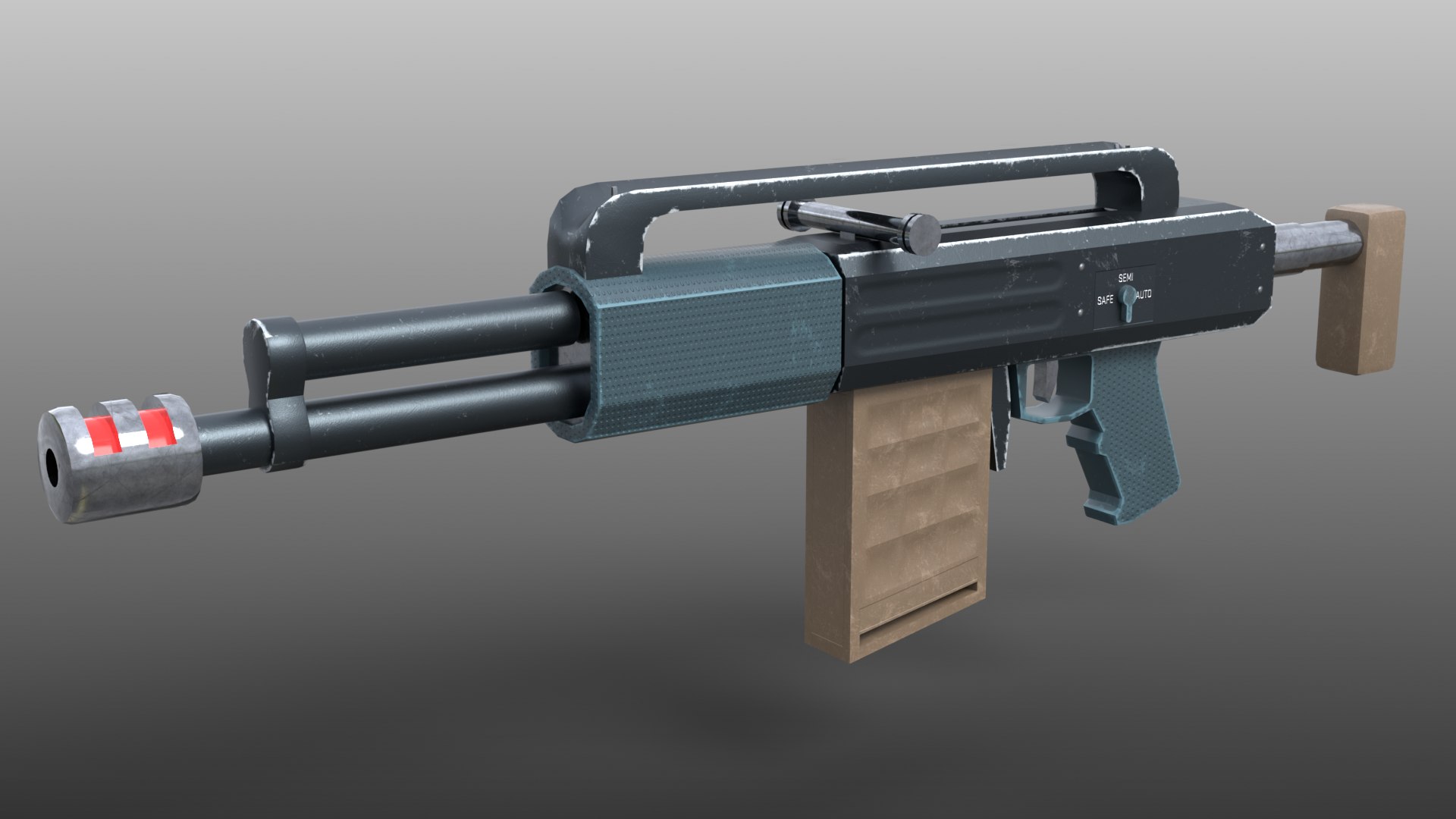 Sci-Fi Gun Pack Low-Poly PBR 3D Model - TurboSquid 1971762