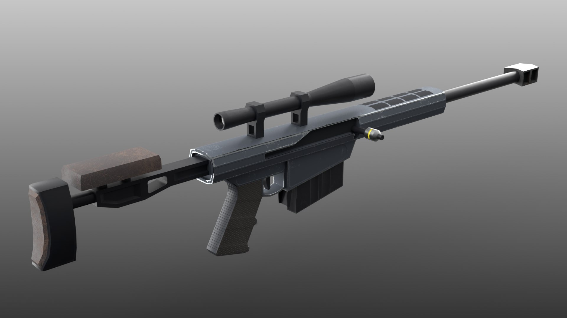 Sci-Fi Gun Pack Low-Poly PBR 3D Model - TurboSquid 1971762