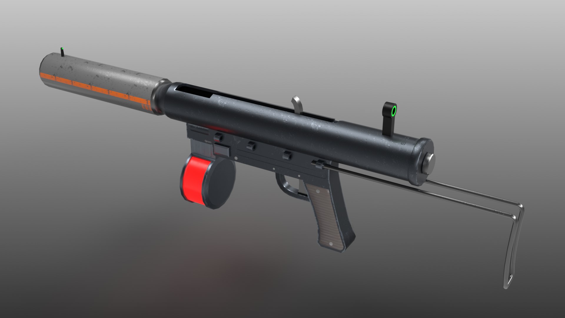 Sci-Fi Gun Pack Low-Poly PBR 3D Model - TurboSquid 1971762