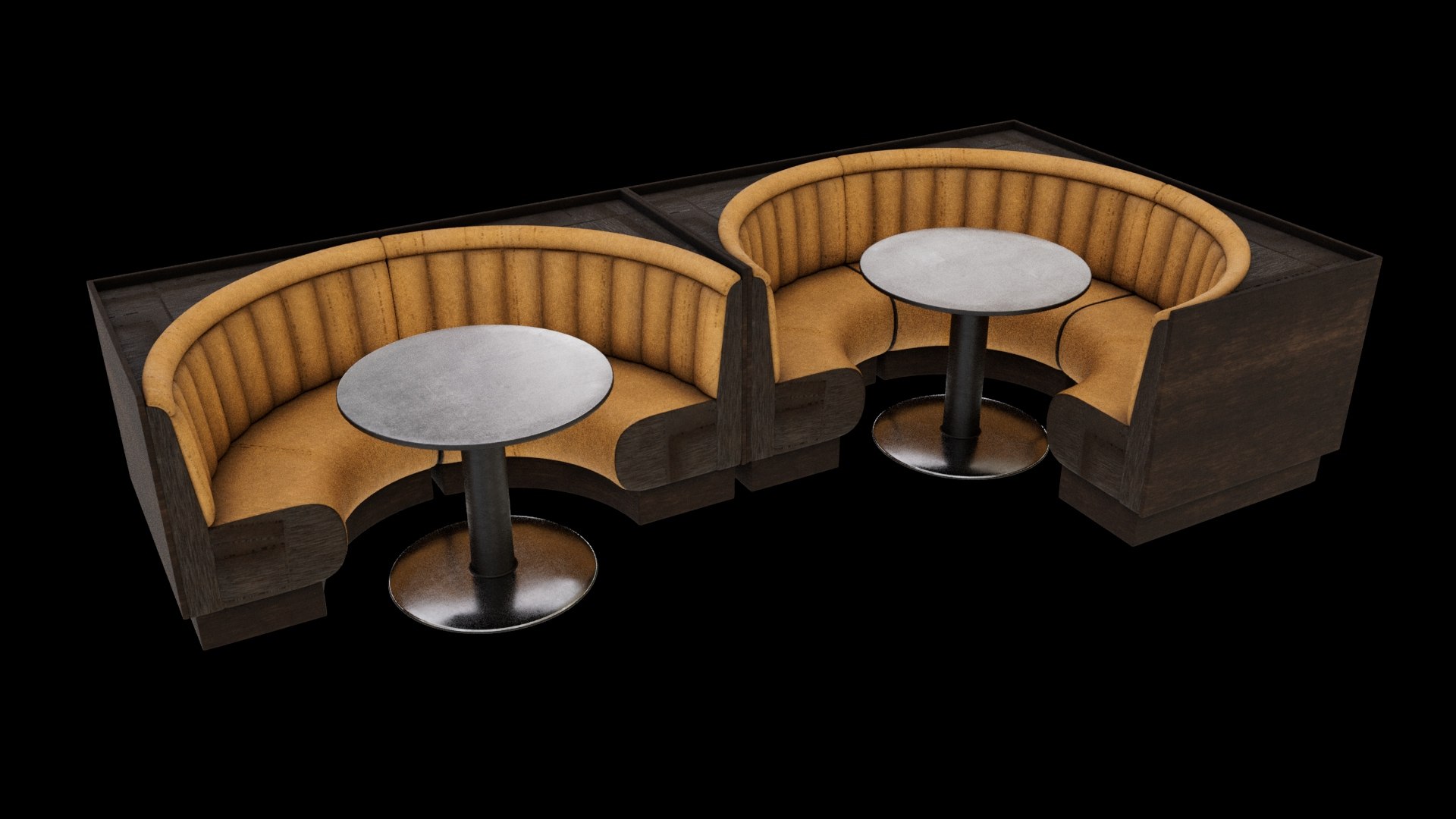 3D Bar Booths Model - TurboSquid 2107757